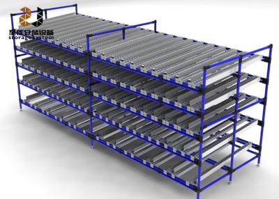 China Adjustable Multi-Level Flow Rack 500kg-2500kg Capacity Steel Warehouse Storage Rack for sale