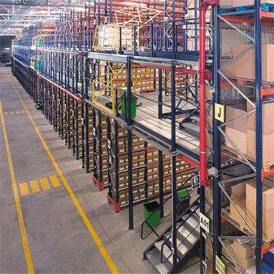 China Steel Industrial Mezzanine Floors with 300-1000kg/m² Load Capacity for Warehouse Storage Optimization for sale
