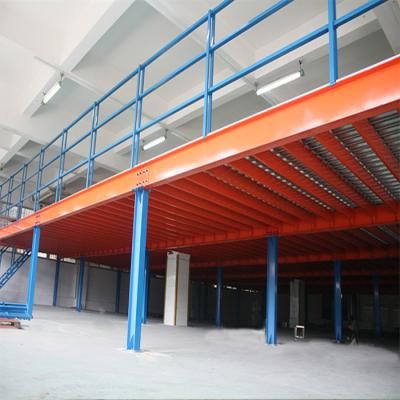 China Industrial Mezzanine Floors Platform Floor 500-1000 kg/m2 Load Capacity Modular Steel Design for sale