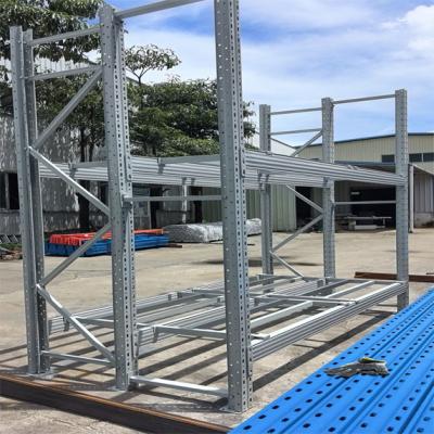 China 2000kg Capacity Heavy Duty Steel Pallet with Powder Coated Finish - Double Faced Industrial Storage Rack for sale