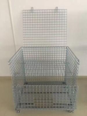China Foldable storage cage with mesh cover for sale