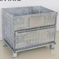 China Foldable Storage Cage with Metal Tray to Prevent Spills for sale