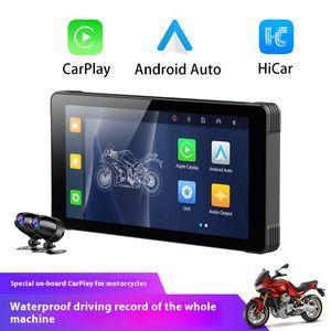 China 5.5 Inch Motorcycle Carplay Radio Navigation Android Auto Huawei Hicar Driving Recorder for sale