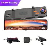 China 4K HD 10 Inch Full Screen Car Streaming Dashcam With Dual Lens And CarPlay Integration for sale