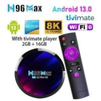China H96 MAX WiFi6 8K Ultra HD Set Top Box IPTV 2GB RAM + 16GB Storage TV Box for sale