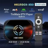 China WiFi6 Android TV Box Quad Core 4K Streaming 4+32 Set Top Box with Tivimate IPTV for sale
