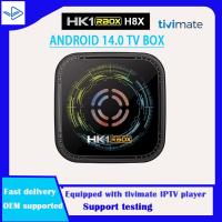China HK1 RBOX H8X Android 14 TV Box Wife6 Supports 8K Video With Tivimate Player for sale