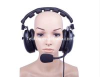 China 1.5 Long Cable Double Ear Headset For Broadcast Equipment HE-102 for sale