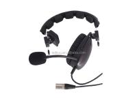 China TELIKOU HD-101 XLR 5 Pin Male Single-ear Full-Duplex Wired Intercom Headset Dynamic Micrphone System Film TV Stage for sale