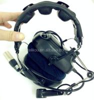 China TELIKOU HD-202 XLR 5 Pin Male Single-ear Full-Duplex Wired Intercom Headset Dynamic Micrphone System Anti-Noise Headset for sale