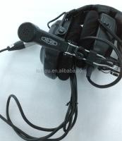 China TELIKOU HD-202 XLR 5 Pin Male Single-ear Full-Duplex Wired Intercom Headset Dynamic Micrphone System Anti-Noise Headset for sale