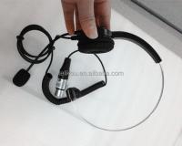 China TELIKOU NE-11 | Super Light Single Ear Headset Male Five PIn Intercom Muff Dynamic or Electret Microphone Clearcom for sale