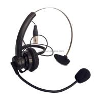 China TELIKOU NE-11 | Super Light Single Ear Headset Male Five PIn Intercom Muff Dynamic or Electret Microphone Clearcom for sale