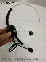 China TELIKOU NE-11 | Super Light Single Ear Headset Male Five PIn Intercom Muff Dynamic or Electret Microphone Clearcom for sale