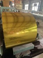 China Transparent Yellow 740*0.5 Color-Coated Steel Strip Corrosion and Rust Resistance. It features dual protection of base plate and organic coating, offering excellent water vapor resistance, oxidation r for sale