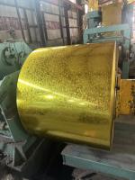 China Transparent Yellow 740*0.5 Color-Coated Steel Strip Corrosion and Rust Resistance. It features dual protection of base plate and organic coating, offering excellent water vapor resistance, oxidation r for sale