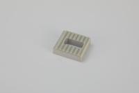 China Customized Silver Rubber Coated Components Hollow Rubber Coated Components Wear Resistant Anti Static and Corrosion Resistant for sale