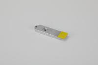 China Yellow CNC Machined Parts Durable Silver Rubber Coated High Accuracy For Industry for sale