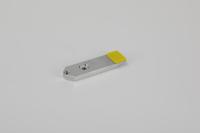 China Yellow CNC Machined Parts Durable Silver Rubber Coated High Accuracy For Industry for sale
