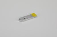 China Yellow CNC Machined Parts Durable Silver Rubber Coated High Accuracy For Industry for sale