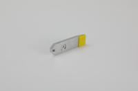 China Yellow CNC Machined Parts Durable Silver Rubber Coated High Accuracy For Industry for sale