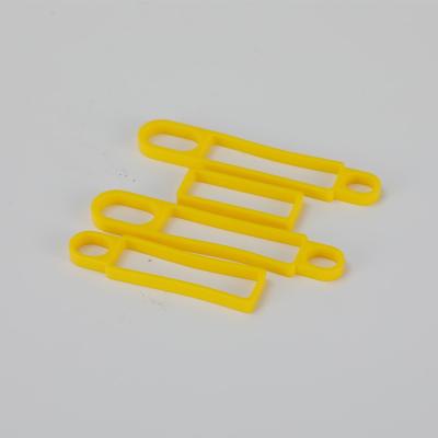 China Anti Static Cnc Machine Metal Parts Cnc Components Rubber Coated Yellow Lightweight for sale