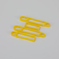China Anti Static Cnc Machine Metal Parts Cnc Components Rubber Coated Yellow Lightweight for sale