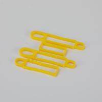 China Anti Static Cnc Machine Metal Parts Cnc Components Rubber Coated Yellow Lightweight for sale