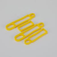 China Anti Static Cnc Machine Metal Parts Cnc Components Rubber Coated Yellow Lightweight for sale