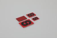 China Customized Red Stamping Parts Industrial Stamping Metal Component for sale