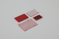 China Customized Red Stamping Parts Industrial Stamping Metal Component for sale