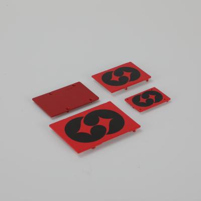 China Custom Red Stamped Parts Industrial Equipment Precision Stamped Metal Components Processing for sale