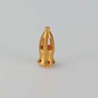 China Customized Gold Hollow Lathe Parts Precision Processing Components CNC Turning and Milling Services Can Be Used of Manufacturing for sale