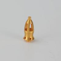 China Custom Gold Hollow Lathe Parts Fast Prototype Precision Cnc Turned Parts for sale
