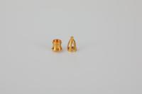 China Custom Gold Hollow Lathe Parts Fast Prototype Precision Cnc Turned Parts for sale