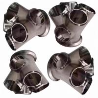 China Tight Tolerance Small Turned Parts Stainless Steel Racing Billet Cnc Turbo Merge Collector for sale