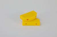 China Customized Yellow Corrosion Resistant Rubber Coated Parts Wear Resistant Static Customized Manufacturing Industrial Equipment for sale
