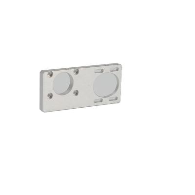 China High Precision CNC Components Parts Industrial Silver Hollow Design for sale
