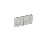 China High Precision CNC Components Parts Industrial Silver Hollow Design for sale