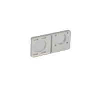 China High Precision CNC Components Parts Industrial Silver Hollow Design for sale