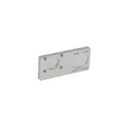 China High Precision CNC Components Parts Industrial Silver Hollow Design for sale
