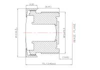 China 2.6mm F2.5 150° M12 Surround View Camera Lens Low Distortion for Truck Bus 360 Vehicle Surround Monitoring for sale
