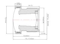 China 2.3mm F1.8 5MP Ultra Wide Angle M12 Lens 6G+IR Waterproof Low Distortion for ADAS Advanced Driver Assistance System 1/2.7