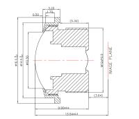 China 170° Ultra Wide M12 Lens Low Vignetting 2MP 1080P for Wireless Video Doorbell Security Door Bell Camera for sale