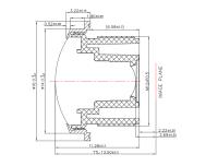 China 1.5mm F1.8 210° Ultra Wide Fisheye Lens M12 2G4P+IR IP68 Waterproof for 1/2.7