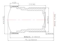 China 3.2mm F2.4 8MP Ultra Low Distortion M12 Lens 4G2P+IR for 1/2.0