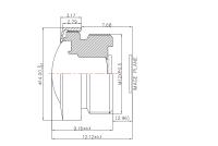 China 1.6mm F2.0 2MP Ultra Wide M12 Lens 6G+IR for 1/2.7