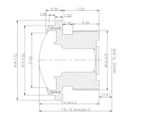 China M12 Mount Wide Angle Lens 210° DFOV Day Night Vision Lens for Wireless Intercom Doorbell Module for sale