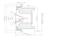 China 6mm F2.0 M12 CMS Lens IP67 Low Distortion High Relative Illumination for 1/2.8