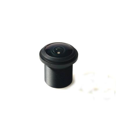 China 2.0mm F2.1 M12 Fisheye Lens 180° Ultra Wide 6G+IR Ultra Low CRA <10.3° 60% Relative Illumination for 1/2.9